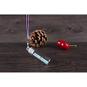 UUYYEO 30 Pcs Mini Glass Wishing Bottles Message Bottle Clear Tiny Jars Vials with Plastic Stopper 1ml