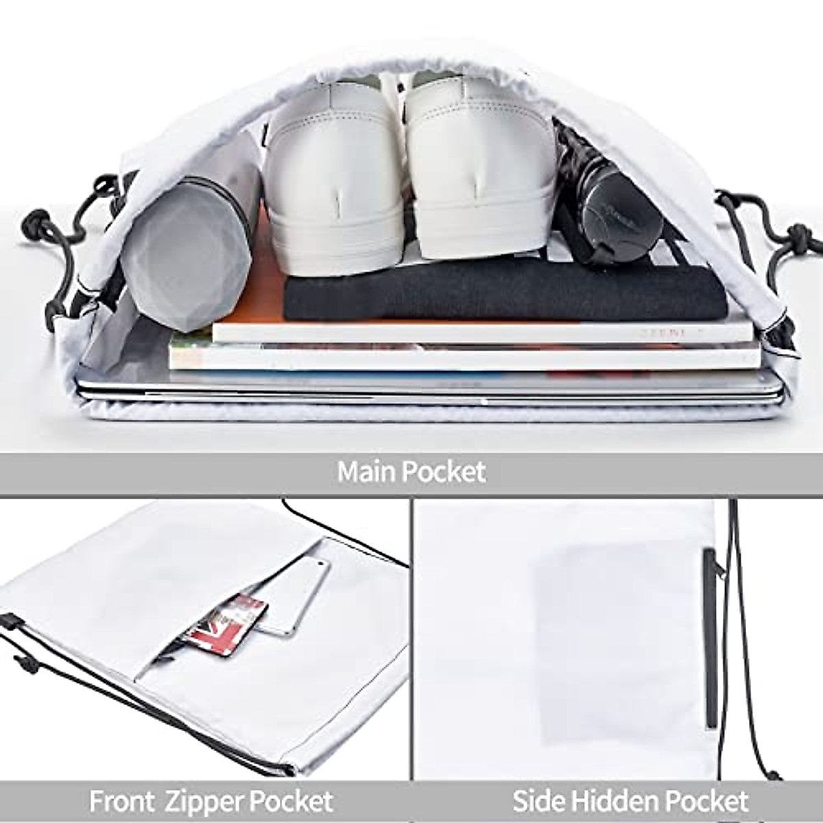 Drawstring Backpack for women,Versatile drawstring bag,Water-Resistant Cinch Bag,Gym sackpack-Happy St. Patrick's Day