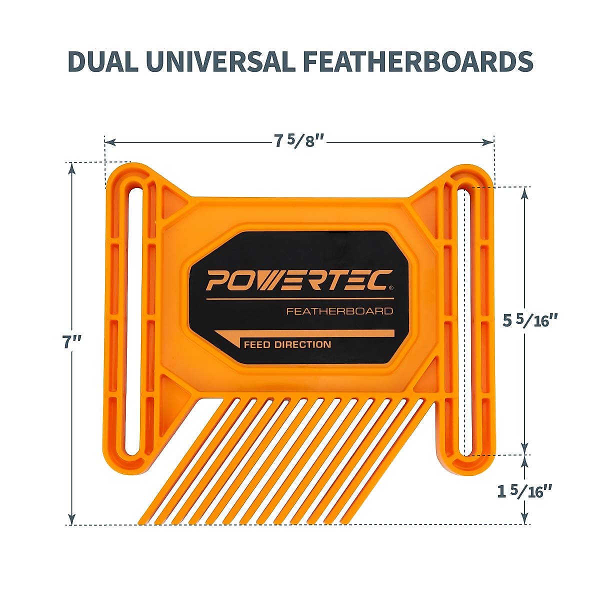 POWERTEC 71718 Safety Kit with Deluxe Featherboard for Use On Table Saws, Router Tables, Jointers and Band Saws