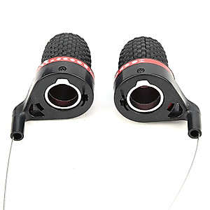 Bicycle Speeds Shifter, Practical Bicycle Derailleur Convenient Bike Shift Lever Twist Shifter Lever Bicycle Twist Grip Gear Shifters for Mountain Bike Handlebar Brake Level Grips