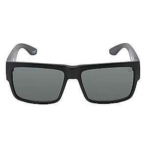 Spy Optic Cyrus Sunglasses Matte Black with Grey Green Lens + Spy Sticker