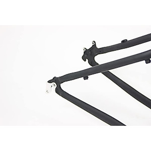 Motobecane Boris Fat Bike Frame Frameset Rigid Fork Unbranded Mountain Bike for 26 Inch Wheels (15" fists most riders 5'5" to 5'8" tall)