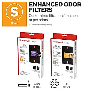 Honeywell InSight HEPA Air Purifier with Air Quality Indicator for Medium-Large Rooms (190 sq ft), White - Wildfire/Smoke, Pollen, Pet Dander, and Dust Air Purifier