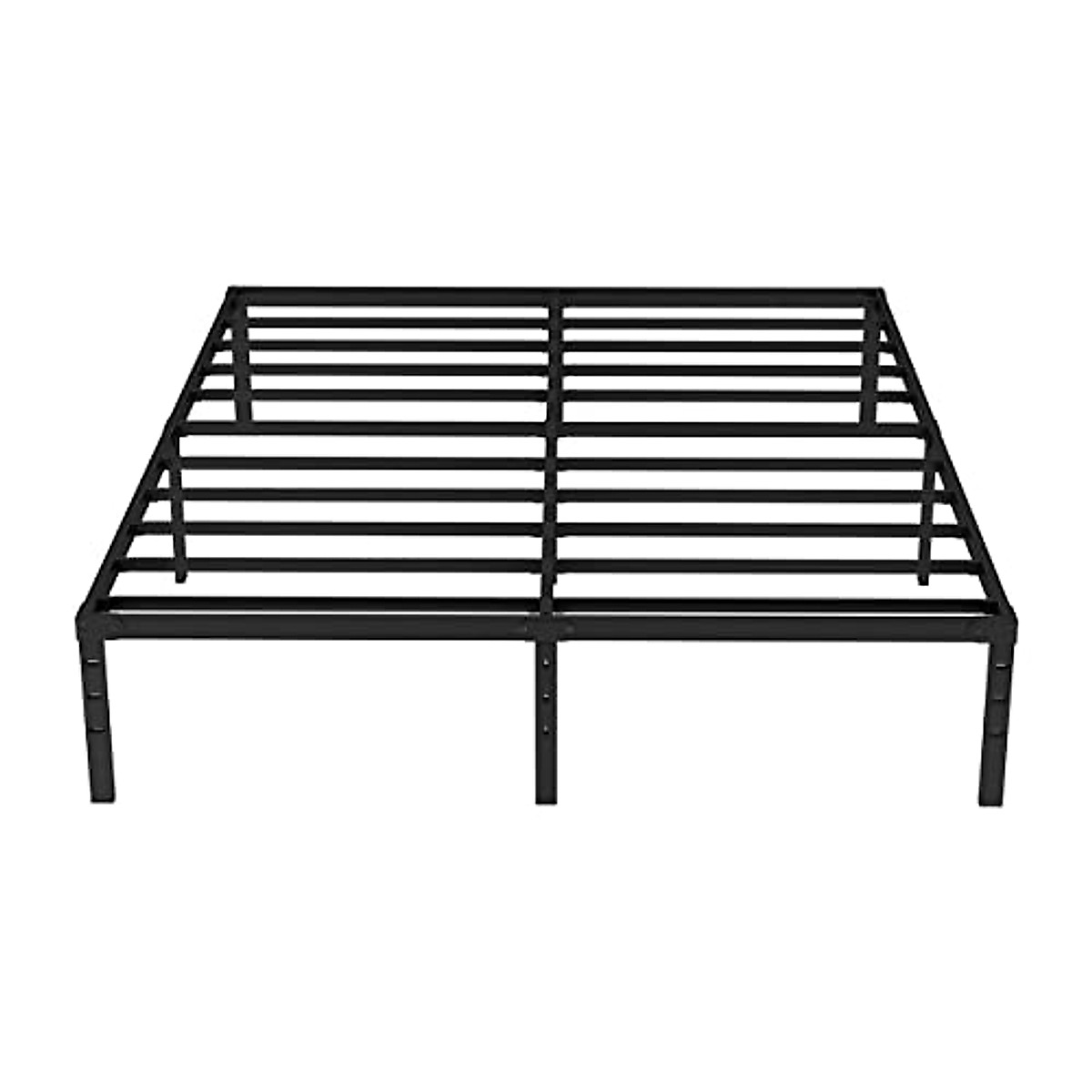 Hafenpo 14 Inch Full Bed Frame - Durable Platform Bed Frame Non-Slip Metal Bed Frame No Box Spring Needed Heavy Duty Full Size Bed Frame Easy Assembly Strong Bearing Capacity