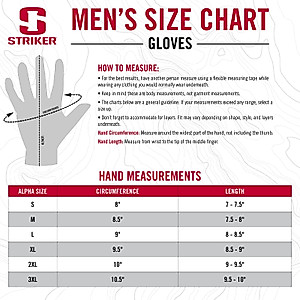 Striker Unisex Stealth Waterproof Breathable Outdoor Fishing Gloves with Extended Cuff & Tech Touch Index Finger Tip, Black, Large