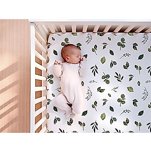 Crib Sheets Set - Premium Soft Cotton Fitted Baby Crib Sheet- 2 Pack- Crib Bed Mattress & Toddler Bed Sheet by Max&So