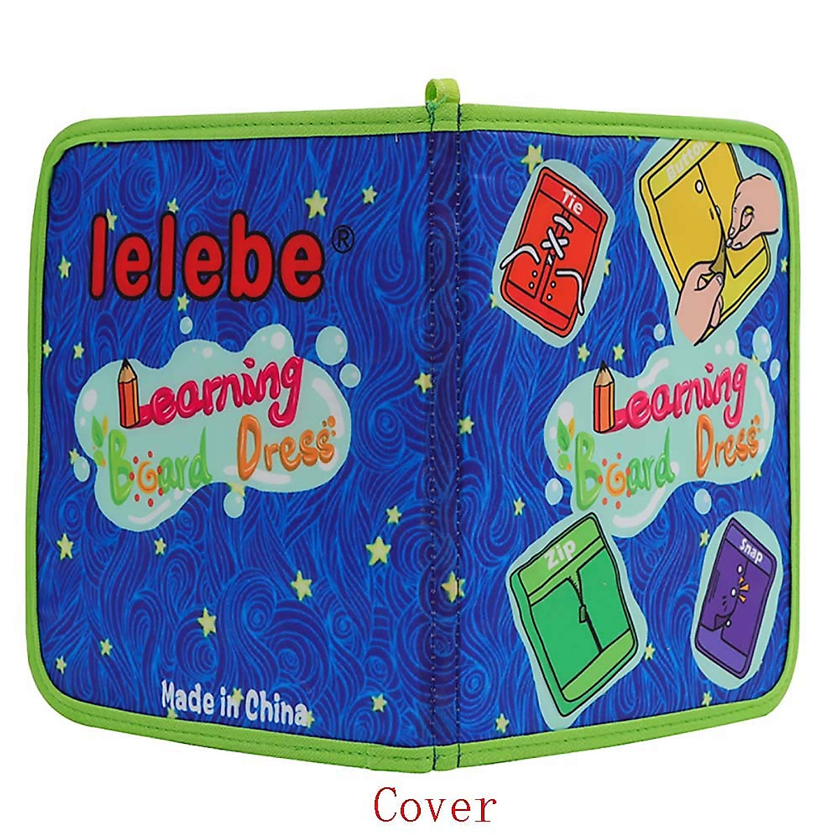 Kghios Montessori Toys Materials for Toddlers BusyBoard,Busy Board Learn to Dress Board Early Learning Basic Life Skills - Zip, Snap, Button, Buckle, Lace & Tie Educational Tools Preschool Learning