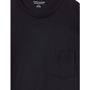 Amazon Essentials Men's Slim-Fit Long-Sleeve T-Shirt, Black, Large