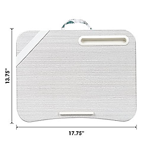 LAPGEAR Designer Lap Desk with Phone Holder and Device Ledge - Medallion - Fits up to 15.6 Inch Laptops - Style No. 45425