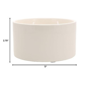 Pavilion - Love Lives Here - 10 oz Soy Wax Ceramic Vessel Candle Housewarming Apartment-Warming Gift Present Neutral Home Decor