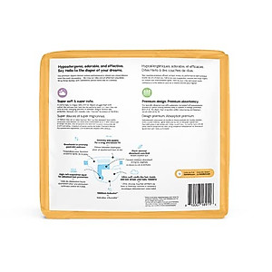 Hello Bello Premium Baby Diapers Size 3 I 108 Count of Disposeable, Extra-Absorbent, Hypoallergenic, and Eco-Friendly Baby Diapers with Snug and Comfort Fit I Building Blocks