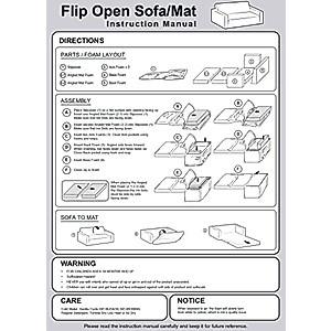 Truwelby Kids Sofa, Children's 2 in 1 Convertible Sofa to Lounger - Extra Soft Flip Open Chair & Sleeper, Cute Dinosaur Print Toddler Chair Kids Couch for Kids Girls Boys