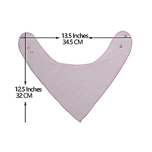 Maiwa Bandana Snap Drool Bibs for Baby Girls for Drooling eating Teething for 8 Pack
