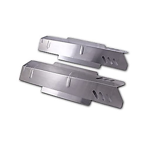 Outdoor Bazaar Set of Two Stainless Steel Replacement Heat Plates for Dyna-Glo BBQ Grill Models DGF350CSP, DGF350CSP-D