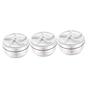 SHOWERORO 3pcs Mini Washing Machine Tiny Washing Machine Portable Washing Machine Sink Washing Machine Hand Washing Machine Portable Dishwasher Mini Portable Washer Sock Washer White Plastic