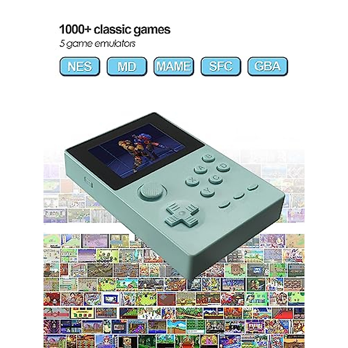 Fadist Handheld Game Console, Portable Retro Game Console, Built in 1000+ Classic Games,IdeIdeal Gift for Kids, Friend