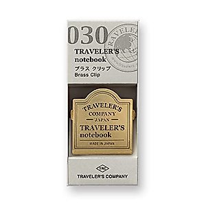 Traveler's Notebook Brass Clip TRC Logo Pattern 43089006