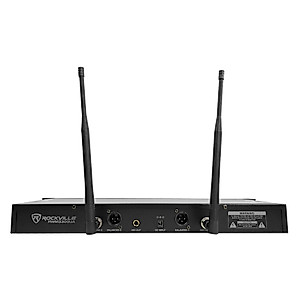 RockvilIe RWM3300UA Dual Handheld Microphones for Church Sound Systems