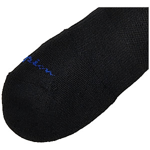 Champion womens Women's Mid Crew Compression Sport Socks, Black, 5 9 US