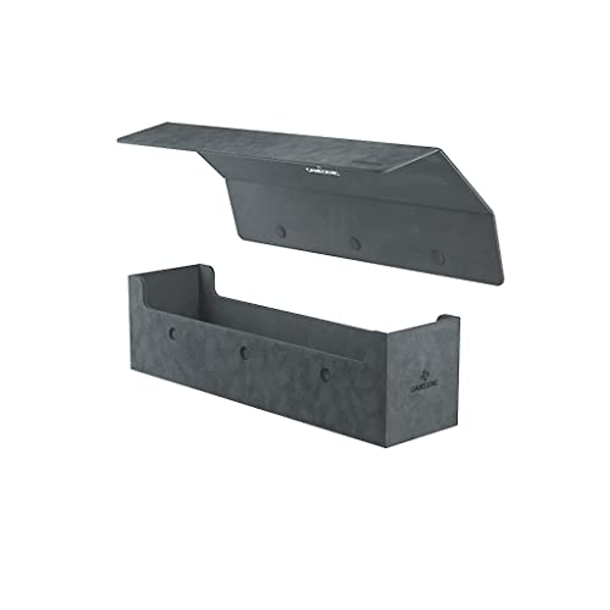 Gamegenic Dungeon S 550+ Convertible Deck and Game Accessories Box Double-Sleeved Card Storage Card Game Protector Nexofyber Surface Holds up to 550 Cards Midnight Gray Color Made, G20090