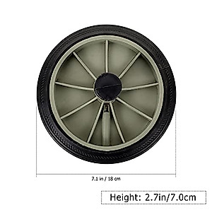 Happyyami Garbage Container Wheels 2Pcs Trash Can Garbage Can Rubber Replacement Wheel Can Pulley Outdoor Trash Can Wheels Tools Accessories Waste Container Wheels