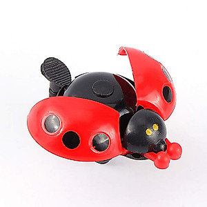 Ladybug Bike Bell, Clear Loud Sound Bell Ring Warning Bell for Children Toddler Outdoor Fun