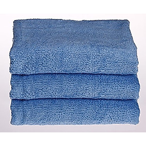 Mr.Towels Premium Microfiber Cleaning Towel 16" x 16" - Blue (Pack of 24)