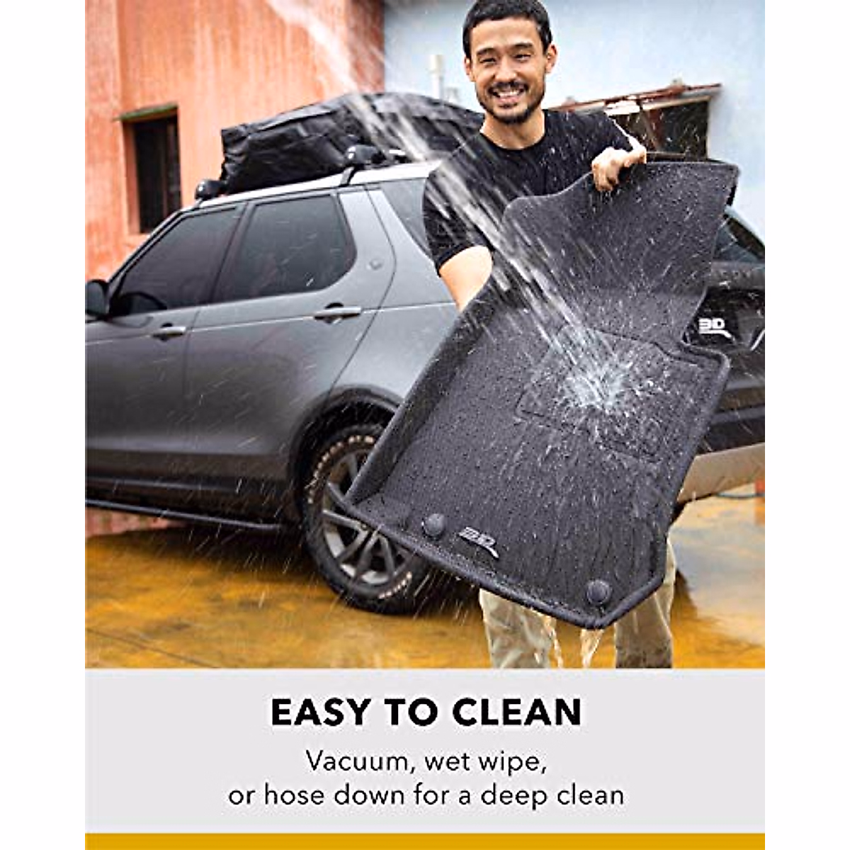 3D MAXpider Custom Fit Kagu Floor Mat (Black) Compatible with Volvo S60/V60 Plug-in Hybrid 2019-2023 - Full Set