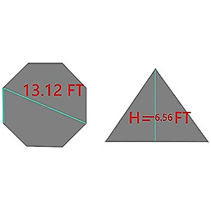 4 Person Tent Ultralight 15D Nylon Teepee Hot Tent with Fire Retardant Stove Jack for Flue Pipes with 2 Doors Snow Skirt