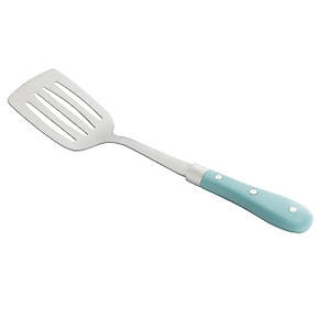 Pioneer Woman Frontier Teal Blue 15 Pc Set Kitchen Tool Stainless Steel Spoon Whisk Spatula Set
