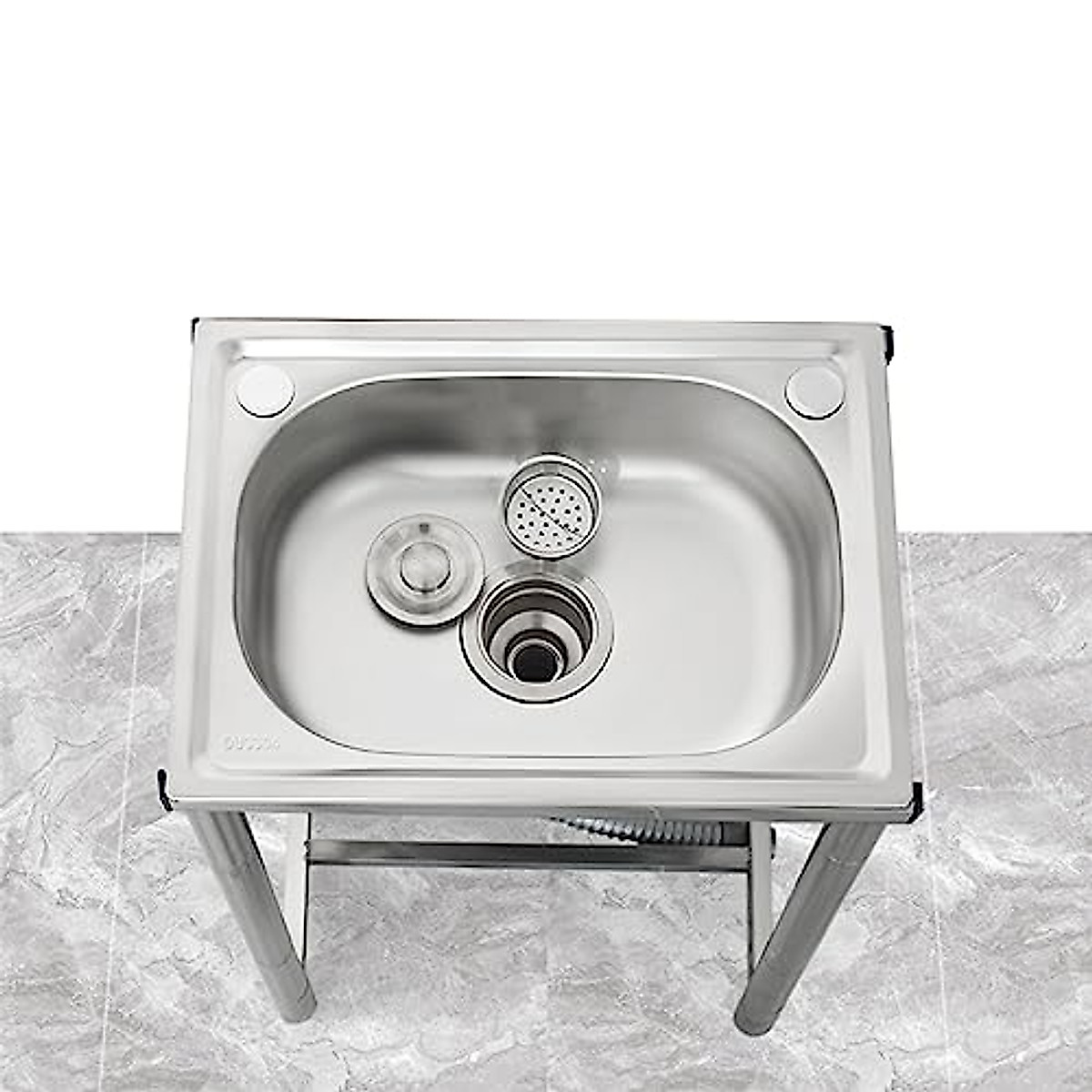 Household Commercial Sink With Stand Washbasin Washbasin, Can Be Used For Balcony Washbasin (Size : 39 * 45 * 75cm)