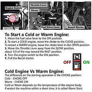 Stark USA 6.5HP Walk Behind Concrete Scarifier Planer Tungsten Carbide Blade Gas 8" Power Grinder Planer Machine Cement Asphalt