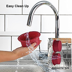 Nalchios 4 inch Silicone Round Cake Pans Set of 4, Non-stick Easy Releasing Mini Cake Pans, Flexible BPA Free Silicone Baking Mold Pans for Layer Cake, Mini Cake Pizza, Cheese Cake, Chocolate Cake