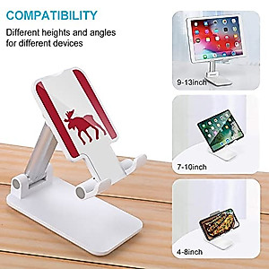 Canada Moose Flag Foldable Desktop Cell Phone Holder Portable Adjustable Stand for Travel Desk Accessories