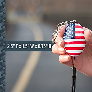 SABRE Personal Alarm With Snap Clip Key Ring, 120dB Alarm, Audible Up To 1,280 Feet (390 Meters), Simple Operation, Reusable