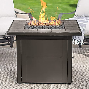 Stanbroil Tumbled Lava Rock Pebbles for Indoor or Outdoor Gas Fire Pits and Fireplaces - 10 pounds(1"-2")