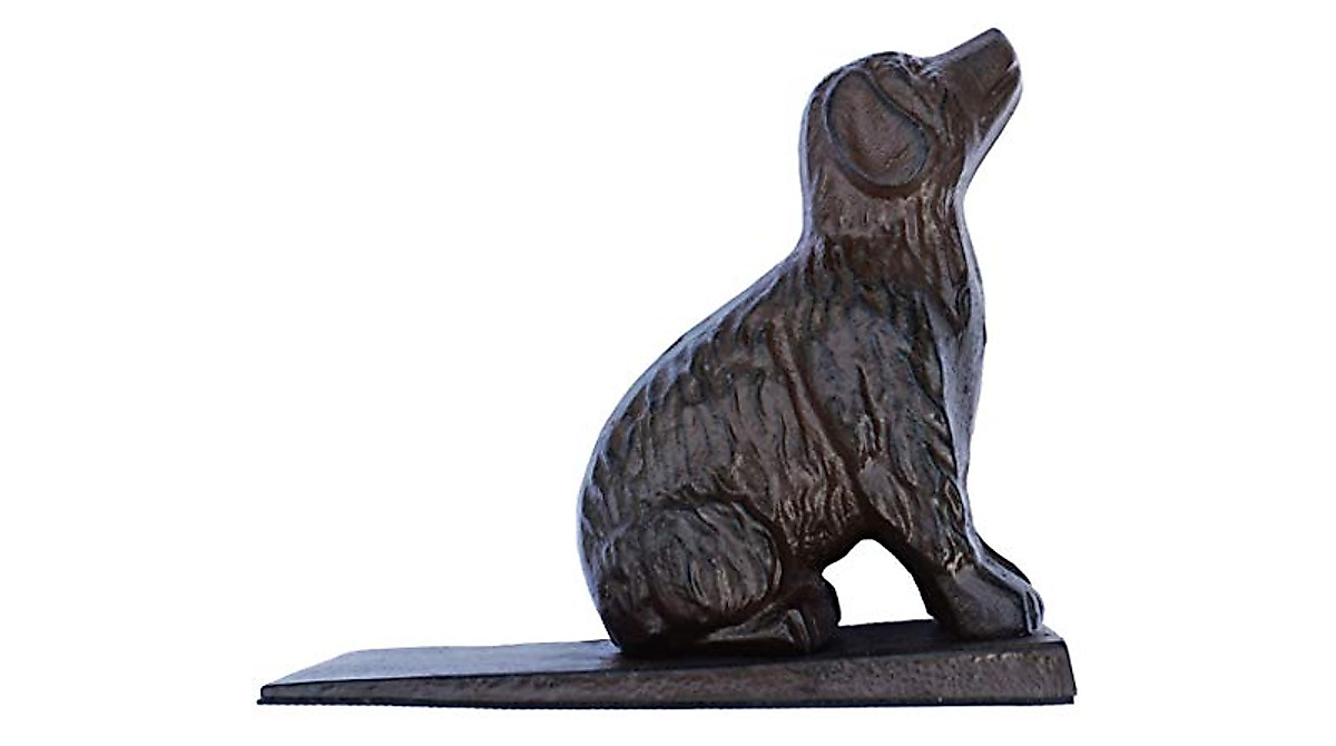 Lulu Decor Cast Iron Dog Door Stopper - Stylish & Sturdy Door Holder