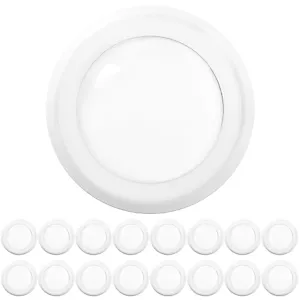 Sunco Lighting 16 Pack 5/6 LED Canless Recessed Disk Lights Ceiling Light Fixture 6000K Daylight Deluxe 15W=100W 1050LM Dimmable Low Profile Flush Mount Surface Mount - RoHS