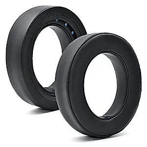 HS70 Pro Thicker Upgrade Quality Earpads - Replacement Ear Cushion Cup Compatible with Corsair HS50 Pro HS60 HS70 HS75 XB Headset, Softer Leather, High-Density Noise Cancelling Foam, Added Thickness