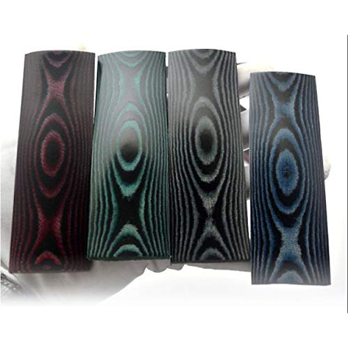 Aibote Micarta Knife Handle Material Slabs Knives Custom DIY Tool for Knife Making Blanks Blades (1pc(Black Red), 160X50X10MM)