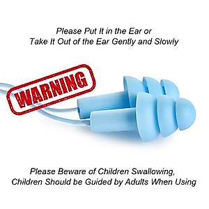 3+2 Pairs Reusable Super Soft Silicone Earplugs, Comfortable Ear Plugs That can Quickly Eliminate Noise, Suitable for Swimming, Sleeping, Snoring, Working, Studying, Loud Noise