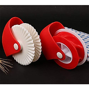 HYG Pastry Wheel Decorator and Cutter Beautiful Pie Crust, Plastic Pastry Pie Decoration Cutter Wheel Roller, Lattice Cutter Pastry Tool for Beautiful Pie Crust or Ravioli Pasta