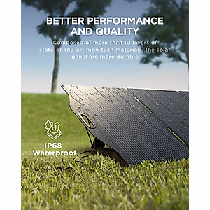 ETFE Solar Panels 400 Watts, BigBlue SolarPowa 400 Portable Solar Charger with Kickstands and MC-4(51.3V/7.8A), IP68 Waterproof, Charge Fast Cellpowa 2500 Power Station for Camping, RV Off Grid System