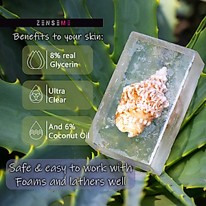 ZenseMe Bundle of Soap Making Kit with 5.5 LB Glycerin Soap Base | DIY Bundle, Melt and Pour Organic Natural Supplies for Adults, Beginners | 2LB Shea Butter and 5.5 LB Ultra Clear Glycerin