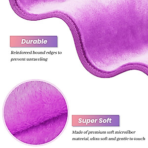 HealAge 8 Pack Makeup Remover Cloth,13x7 Inch Reusable Makeup Remover Towels, Ultra Soft Microfiber Face Cloth Reusable Facial Washcloths, 4 Colors