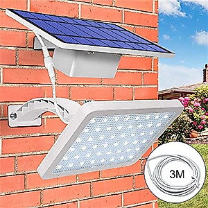 KLFJFD Solar Lights Outdoor,48 LEDs Solar Light for Outdoor Garden Wall Yard LED Security Lighting with Adjustable Lighting Angle,for Home Garden