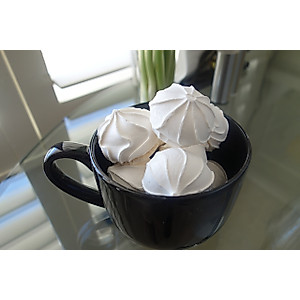 Large Jumbo Ceramic 22oz Mugs for Cappuccino, Coffee, Latte, Cereal, Ice Cream, Etc., Set of 4, Black