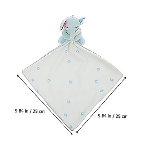 TOYANDONA Plush Comforter Towel Lovey Stuffed Animal Baby Security Infant Security Blanket Baby Snuggle Blanket Newborn Blankets Baby Soothing Towel Cute pp Cotton Animal Head