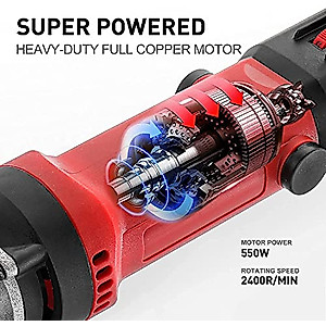 Towiac Sheep Shears ,550W Professional Electric Sheep Clipper,Farm Livestock Clippers Kit for Thick Coat Animals, 6 Speeds Heavy Duty Dog Shears for Thick Fur