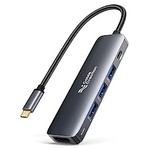 CableCreation USB C to USB A Cable Bundle with 5-in-1 USB C Hub with HDMI, USB 3.0, Power delivery